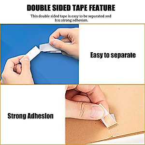 6PCS Premium Double Sided Tape for Crafts, Multi-Size Double Sides Adhesive Tapes for Arts, Scrapbook Tapes for DIY Photos, Gift Wrapping, Scrapbooking, Paper Backing, Office School Supplies (65FT)