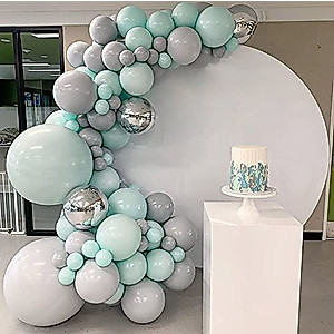 DASHAN White Round Backdrop Cover 6.5x6.5ft Polyester Pure White Birthday Party Photography Background Banquet Press Conference Performance Cake Table Decor for Adult Kids Portrait Photo Studio Props