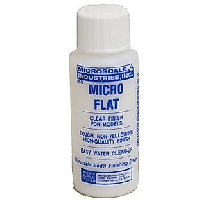Microscale Industries, Inc. Micro Set, Micro Sol, Micro Flat, Micro Satin, 1 oz. Bottles, One of Each with Make Your Day Paintbrush Set