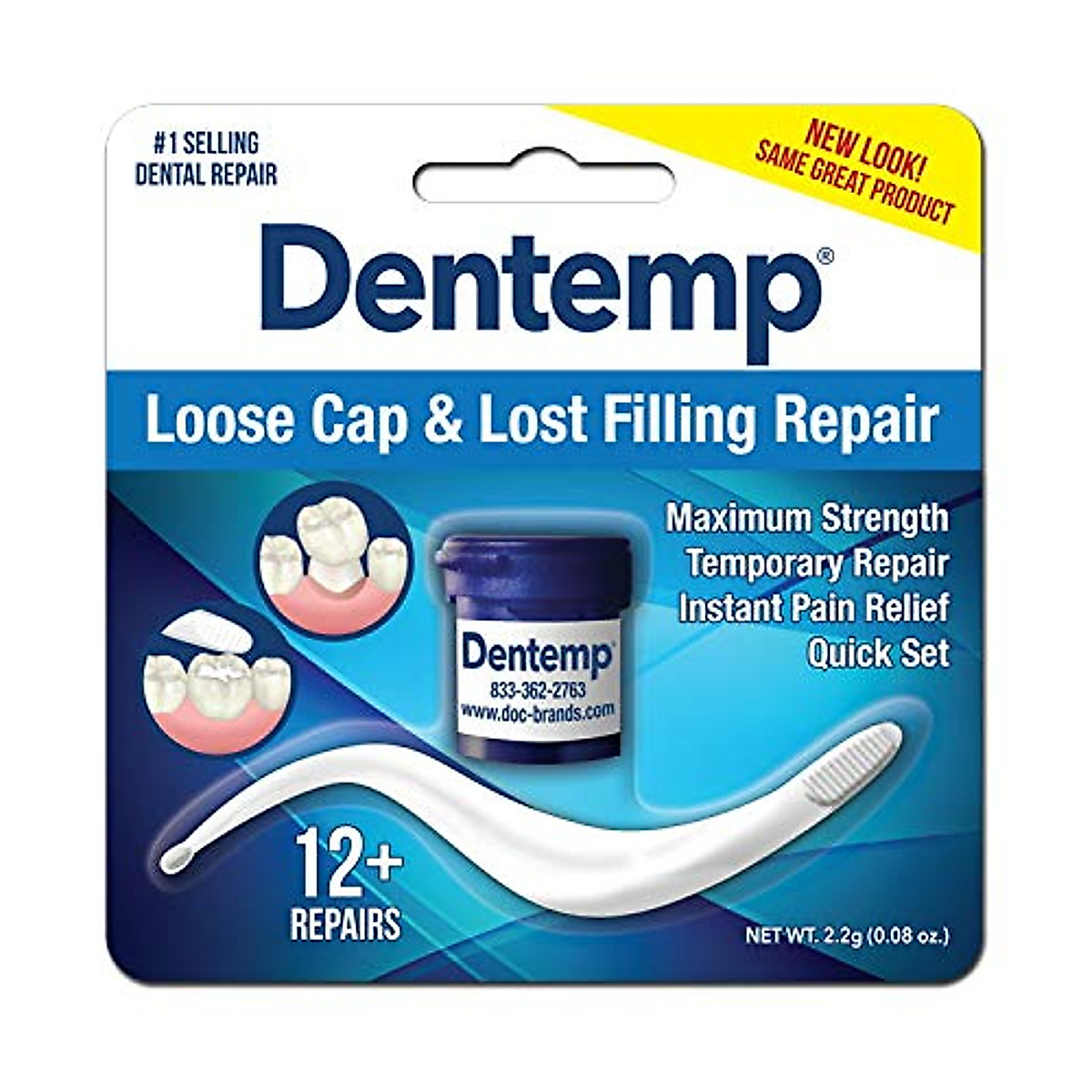 100 PCS Mixed Dental Temporary Crown Kit Anterior Front and Molar Posterior + Maximum Strength Dental Temporary Cement Loose Caps Repair