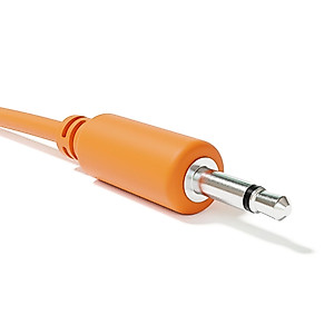 ExcelValley - Mono Modular Patch Cables TS 3.5mm 1/8 inch Eurorack Synthesizer [10-Pack | 15 cm - 5.91"]