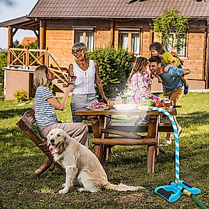 KootesDay Stand Patio Mister, Misting Cooling System Flexible Misters for Outside Patio for Pool BBQ Cooling Kids Water Playing