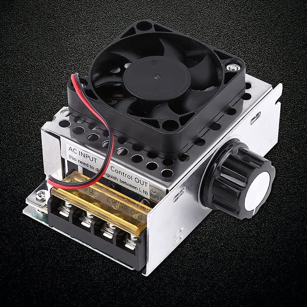 SCR Electric Voltage Regulator Dimmer Temperature Controller Motor Speed Controlling Module Board With Cooling Fan (110V AC 4000W )