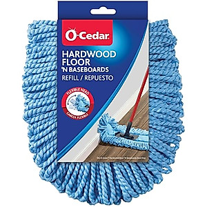 O-Cedar Dual-Action Dust Mop Refill,Blue