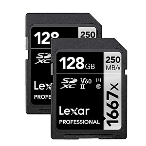 Lexar 64GB and 128GB SDXC Memory Cards Bundle | UHS-II