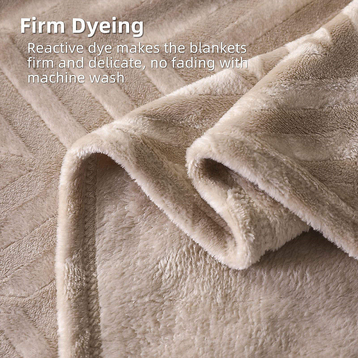 Whale Flotilla Flannel Fleece Queen Size Bed Blanket, Lightweight Breathable Soft Bedspread Plush Fluffy Coverlet Chevron Design Decorative Blanket for All Season, 90x90 Inch, Champagne