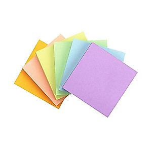 Early Buy Pop Up 3x3 Sticky Notes Self-Stick Notes 6 Pads, 6 Pastel Color, 100 Sheets/Pad