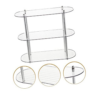 Unomor Multi-Layer Shelf Bathroom Rack Plate Display Stands Multi-Layer Makeup Shelf Table Top Display Stand Desktop Storage Rack Two Tier Bathroom Counter Organizer Desk Vanity The Pet