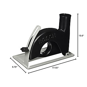 Bosch Professional Cutting Guide with Dust Extraction Outlet (Ø 100/115/125 mm, Accessories for Angle Grinders)