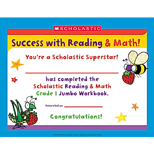 Reading & Math Jumbo Workbook: Grade 1