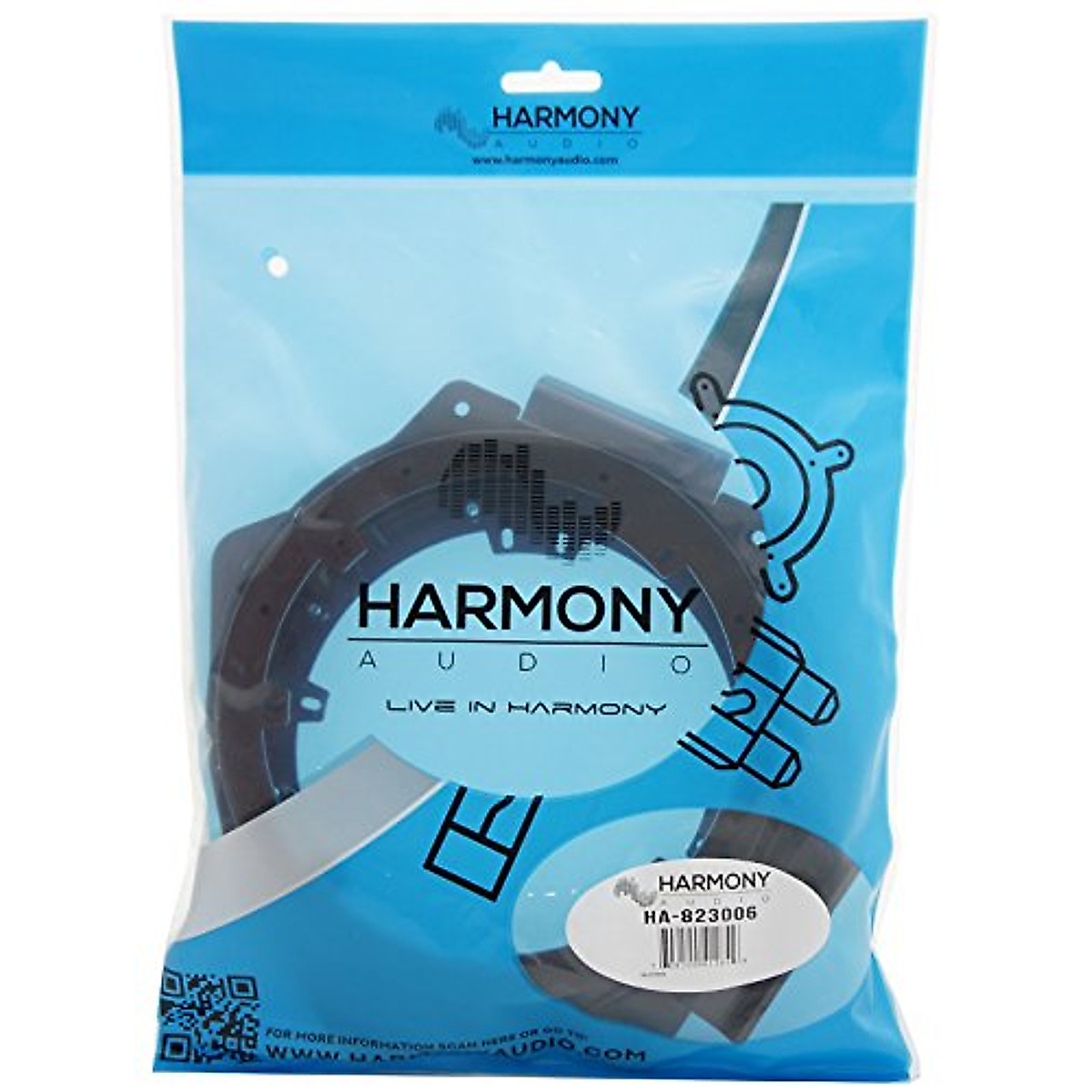 Harmony Audio Compatible with 2006-2012 Chevy HHR HA-823006 Aftermarket 6.5" 6.75" Speakers Adapter