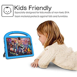 Samsung Galaxy Tab A8 10.5 inch 2022 Case for Kids, DICEKOO Lightweight Shockproof Kid-Proof Cover with Handle Stand for Galaxy Tab A8 10.5” 2022 (SM-X200/X205/X207) - Blue