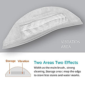 Home Times Vacuum Mop Replacement Pads For Roborock MaxV/ S7 MaxV Plus/ S7 MaxV Ultra/ S7/ S7+ Reusable Hard Floor Cloth Expert Wet Replacement Microfiber Soft Pad (8 Mop Pads) …