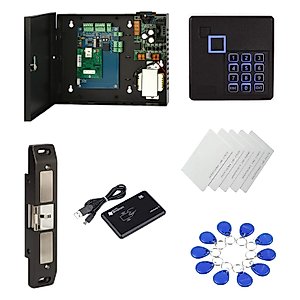 MENGQI-CONTROL Crash bar Latch Panic Bar Strike Lock Access Control keyless Entry for Emergency Door Fire Exit Door Commercial Emergency Exit Bar Security Control Power Supply Box APP remote Open Door