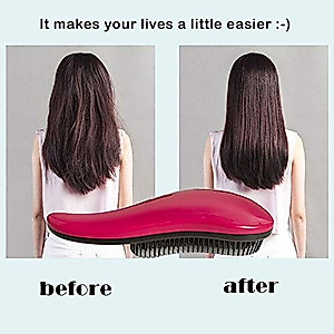 Detangling Hair Brush Set (Pink & Blue) Effective Detangle Human Hairs Comb for Women, Girls, Men and Boys - Use in Thin, Thick, Curly, Straight, Wet, Dry Hair by “wonder X”