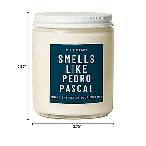 CE Craft Smells Like Pedro Pascal Candle - Midnight Musk Scented - Celebrity Prayer Candle, Pedro Worship Candle, Gift for Her