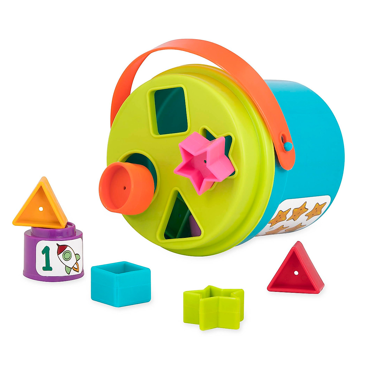 Battat – Nesting Sorter Set – 19Pc Stacking Bucket Sort Set – 10 Cups & 8 Shapes – Educational & Dexterity Toys – 18 Months + – Sort & Stack