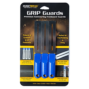 MusicNomad GRIP Premium Fretboard Guards (MN225), stainless steel