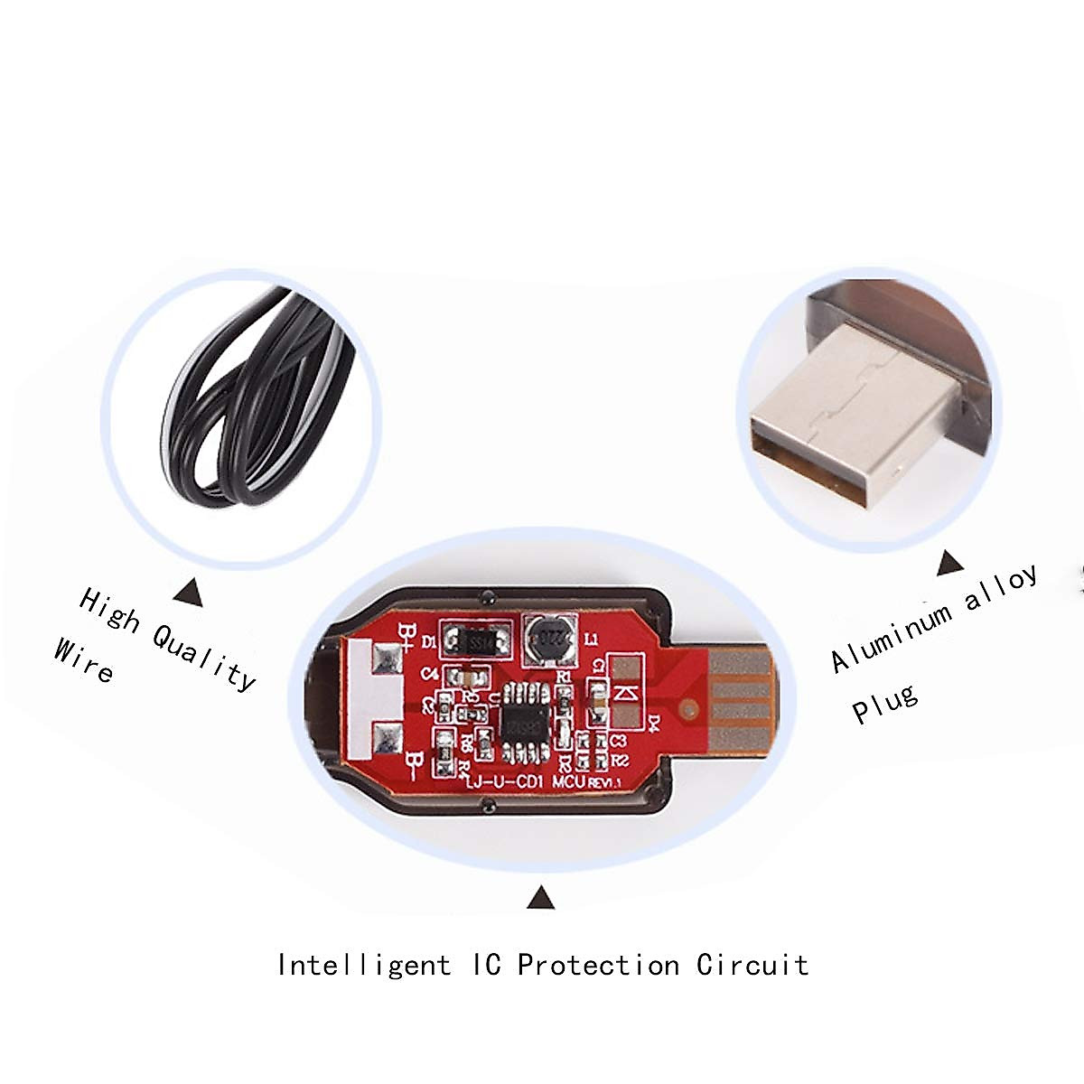 2 Pcs 3.7V 1200mAh 25C 903052 Rechargeable Lipo Battery with USB Charger for HQ898B H11D H11C RC Quadcopter Drone Spare Parts