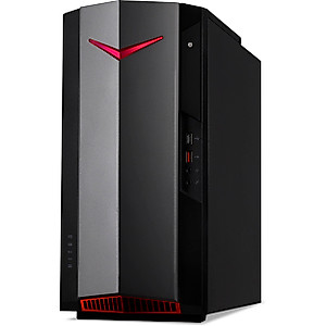 acer Nitro 50 Gaming Desktop Computer | 12th Generation Intel Hexa-Core i5-12400F (Beats i7-10700F) | 64GB DDR4 2TB SSD | Nvidia GeForce GTX 1650 4GB Graphic | USB-C DVI Win11 Black + HDMI Cable
