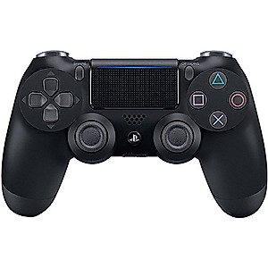 Sony Wireless Controller for PlayStation 4 Black (3001538) with Sony DualShock 4 Wireless Green Camouflage Controller for PS4 (Renewed)