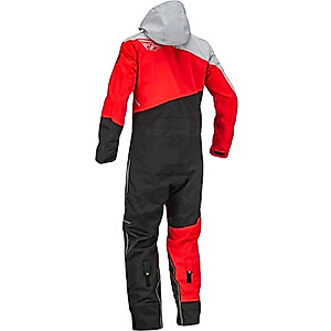 FLY Racing Adult Cobalt Shell Snow Bike Monosuit (Red/Grey, Medium)