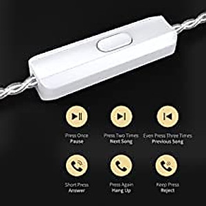 KZ ZSN PRO X Wired Earbuds in Ear Monitor Earphones, Hybrid Dynamic Driver Balanced Armature IEM Earbuds, Dual Driver 1DD 1BA Deep Bass Stereo Sound Ergonomic Headphones Monitor