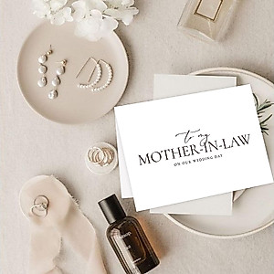 LADY&HOME To My Mother-in-law on My Wedding Day Card,Wedding Day Card to Mother-in-law of Bride or Groom,Thank Mother Wedding Day Card (A1:Mother-in-law)