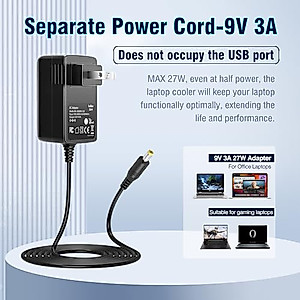 Cooling Pad for Gaming Laptop with Thermoelectric Cooler，8 Fans Powerful Laptop Cooler (Thermoelectric Cooler and 8 Fans)