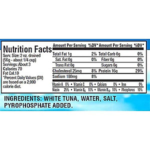 Kirkland Signature Solid White Albacore Tuna Cans - 8 Pack (7 ounce)