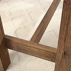 Sauder Boone Mountain Counter Height Dining Table, L: 25.59" x W: 55.12" x H: 35.39", Vintage Oak Finish