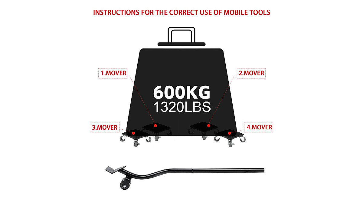 Heavy Duty Expandable Furniture Lifter & Mover Kit