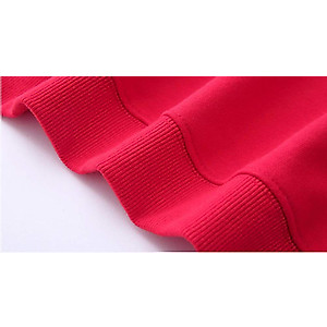 HAXICO Unisex Children Solid Zip-Up Hooded Sweatshirt Toddler Baby Boys Girls Classic Hoodie Cotton Tops Blouse Red, 3T