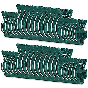 Yinghezu 40 Pcs Plant Support Clips,Flower and Vine,Garden Tomato Plant Support Clips for Supporting Stems,Vines Grow Upright Climbing,Tool for Straightening,Tomato Cage,Trellis. 2 Sizes in one Pack