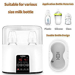 Milk Warmer for Baby, Bottle Warmer for Breastmilk Thawing, Bottle Steril-izer, Food Steamer, Water Warmer for Formula, LCD Display Accurate Temperature Adjustment, 24H Constant Mode