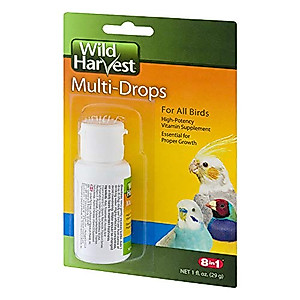 Wild Harvest 8-in-1 MULTI-DROPS for ALL BIRDS • HIGH-POTENCY VITAMIN SUPPLEMENT 29g