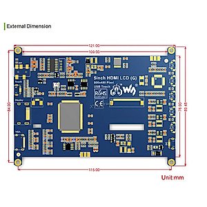 5inch 800x480 Resistive Touch Screen LCD Display Monitor HDMI Interface Supports Raspberry Pi 4 3 2 Model B A+ B+ BB Black Banana Pi Supports Game Console XBOX360 Sony PS4 Nintendo Switch @XYGStudy