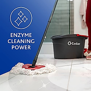 O-Cedar PACS Hard Floor Cleaner, Crisp Citrus Scent 10ct (1-Pack) | Made with Naturally-Derived Ingredients | Safe to Use on All Hard Floors | Perfect for Mop Buckets