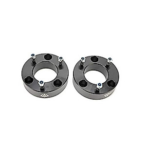 Front Leveling Kit 2.5" Inches - Fits 2004-2018 Ford F-150 Pickup Truck 2WD, 4 Wheel Drive 4WD, 4x4 - Front Strut Spacers Lift 2 1/2 Inch - Forged Aircraft Aluminum Billet Construction