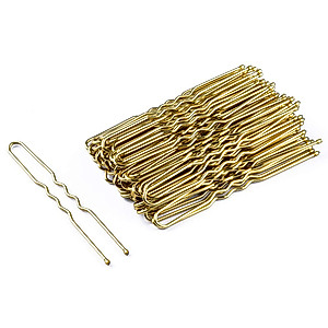 Blonde Bobby Pins, MORGLES Blonde Hair Pins Bobby Pins Blonde Hair Pins for Buns Ballet Bun Pins for Women Girls with Box-80 count (2.4 inch)