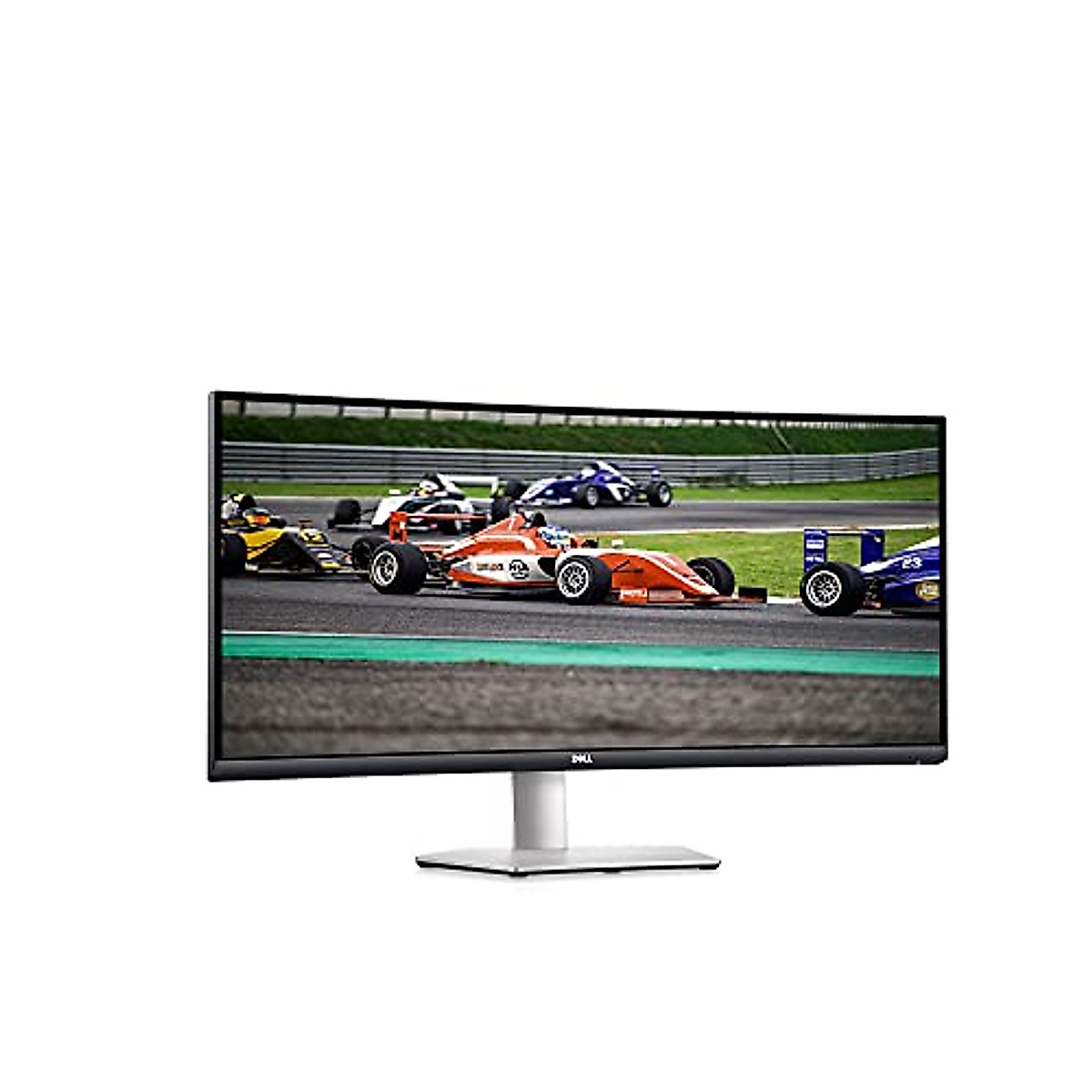 Dell S3422DW Curved Monitor - 34-inch WQHD (3440 x 1440) Display, 1800R Curved Screen, Built-in Dual 5W Speakers, 4ms Grey-to-Grey Response Time, 16.7 Million Colors - Silver