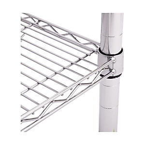 Seville Classics NSF Commercial Stainless Steel Top Work Table Island Utility Cart Prep Station, for Restaurant, Kitchen, Warehouse, Garage, Hotel, Home, Steel, 49" W x 24" D x 35.5" H