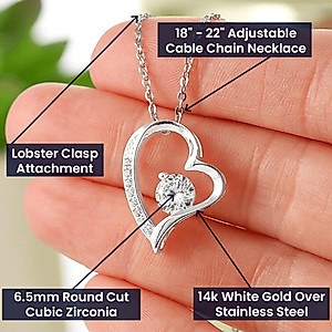 FG Family Gift Mall Im Sorry Gifts For Her, Apology Gifts For Her, I Love You I'm Sorry Gift, Giant Sorry Forgiveness Necklace with Message Card and Gift Box (Standard Box, Happiness)