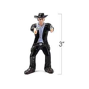ArtCreativity Cowboy & Indian Action Figures Set of 12 - Realistic Details, Free-Standing, Party Decor & Favors for Kids