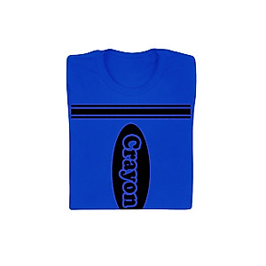 Crayon Halloween Team Costume Funny Design Gift Womens T-Shirt, Royal, Small