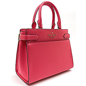 Kate Spade New York Staci Medium Saffiano Leather Satchel Purse (Watermelon)