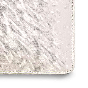 KATIE LOXTON Bride Medium Vegan Leather Clutch Bridal Perfect Pouch Metallic White