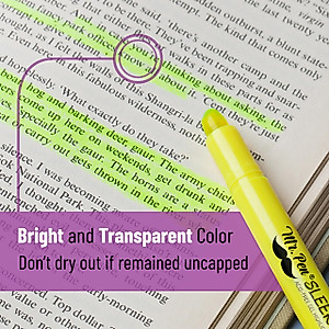 Mr. Pen- Gel Highlighters, Bible Highlighter, Pack of 20, No Bleed Highlighter, Yellow Highlighters, Dry Highlighter, Bible Study Highlighter, Bible Journaling Supplies, Bible Markers for Tabs
