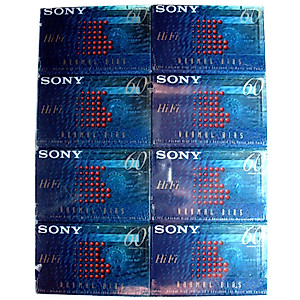 Sony Hi Fi 60 - Blank Audio Cassette Tapes - Normal Bias - 16 Pack