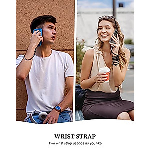 SHANSHUI Phone Lanyard, 2X Phone Lanyard & 2X Pads 2 in 1 Universal Crossbody, Neck Lanyard Detached Wrist Strap Phone Tether Pad Fit All Smartphones